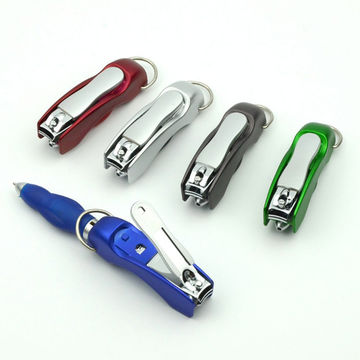 China Multifunctional nail clipper key chain ballpoint pen on Global ...