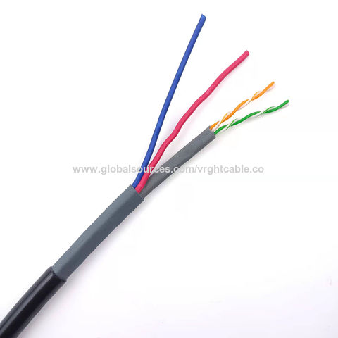 China 2P Twisted Network cable Outdoor CAT5E+2C CCTV Cable for IP ...