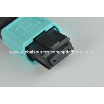 12-fiber MPO Fiber-optic Male Connector with High Return Loss and Low ...