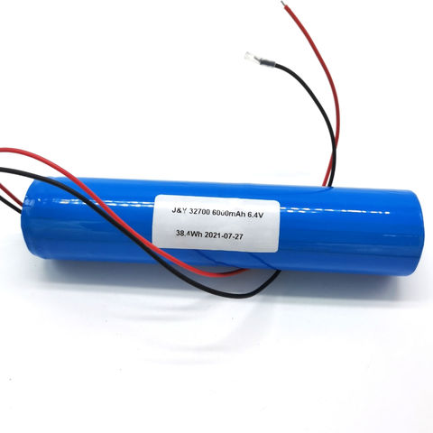 China 32700 6.0Ah 6.4V LiFePO4 battery pack for emergency light on ...