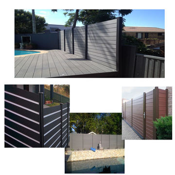 WPC garden fence, waterproof, long life and easy install | Global Sources