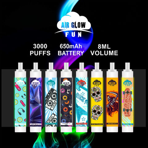 China Air Glow Fun Vape with Light 3000 Puffs Wholesale Vape Aierbaita ...