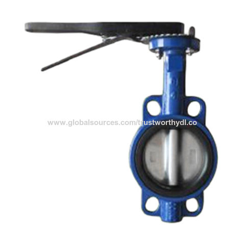 China Cast Iron Butterfly Valve, Without Pin, Wafer/Lug, NSF on Global ...