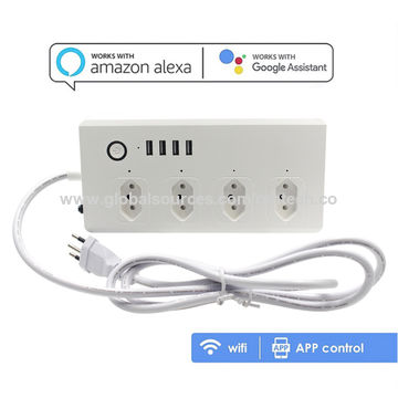 China Smart WiFi Remote Control Power Strip with Timming Function Work ...
