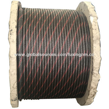 China Painted Color Crane Wire Rope High Carbon For Loading / Unloading ...