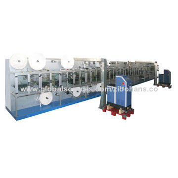 China Sanitary napkin machine on Global Sources