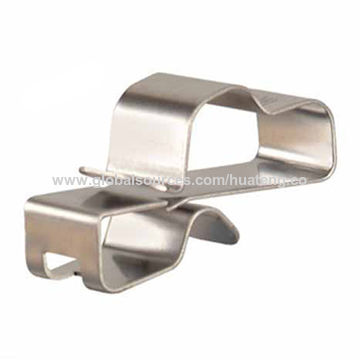 China Custom sheet metal stamping snap-on wire clips on Global Sources ...