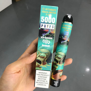 China TOUCH SWTICH 2 in 1 5000 puffs disposable Pod Device Electronic ...