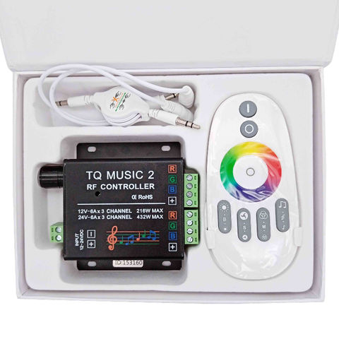 China DC12V~24V RGB LED Music Controller Controlled by radio-frequency ...