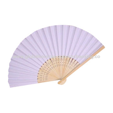 China New design plain paper fan on Global Sources,Plain paper fan