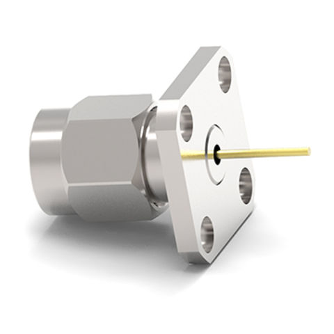 China 40GHz, 2.92mm(K) Male Straight Waveguide Launch Connector, 4-Hole ...