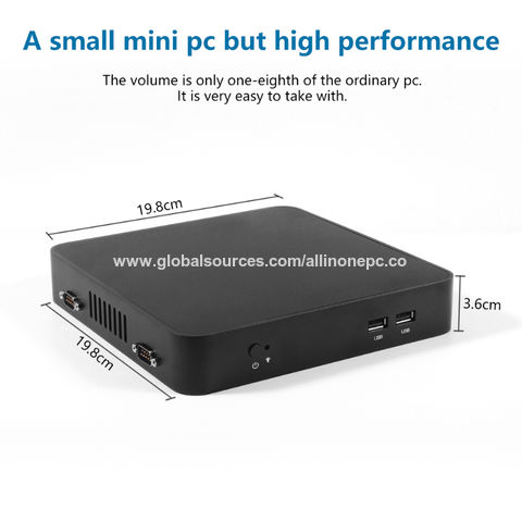 China Factory wholesale customize fanless J1900 mini pc computer gaming ...