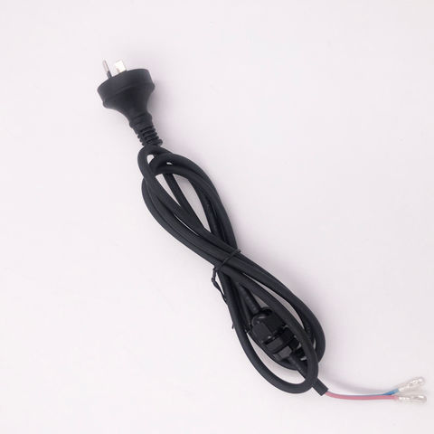 China SAA approved AU 2 pin Plug to terminal end 2-core power lead with ...