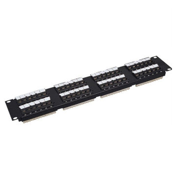 China Network 19' 2U Rack Mount Patch Panels 48 Port Cat5e UTP Loaded ...