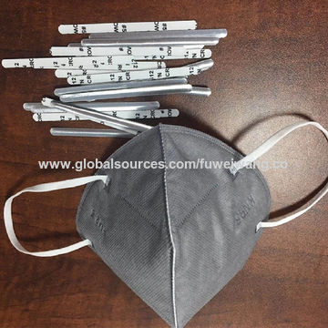 China Free Sample Aluminum Alloy strip Nose Bridge Bar with hot melt ...