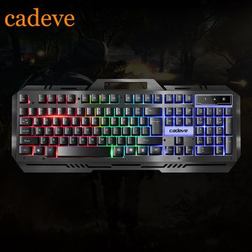 China Lower factory Price g21b LED light Gaming keyboard with phone ...