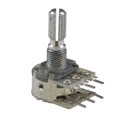 Taiwan 16T Series, 16mm Dual Units Metal Shaft Rotary Potentiometer on ...