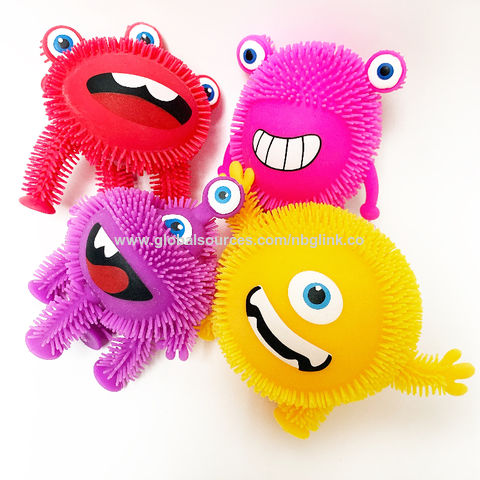China 4 inch eye flashing TPR flexible bending monster squishy toy ...