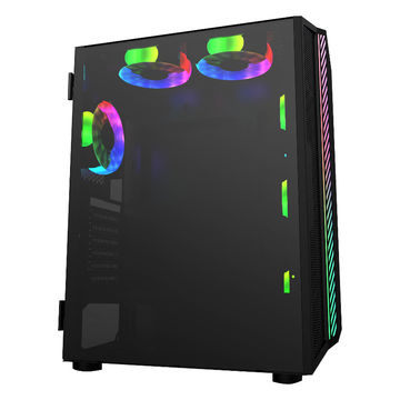 China Wholesale desktop custom glass btx plexiglass with fan desktop ...
