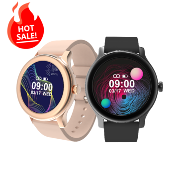 China New model CT02 MOTTO Smart Watch full circle touch screen Bluetooth heart rate monitoring ...