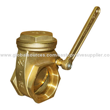 Quick open gate valve, brass lever operated gate valve, measures 2 to 6 ...