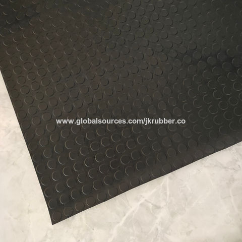 China Colored Anti-slip 3mm 6mm round dot coin stud rubber sheet non ...