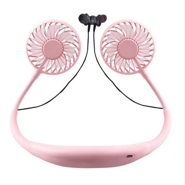 China Fashionable neckband fan with Bluetooth earphone on Global Sources