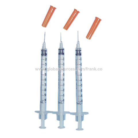 China Insulin Syringe and Needle with Clear Graduations on Global ...