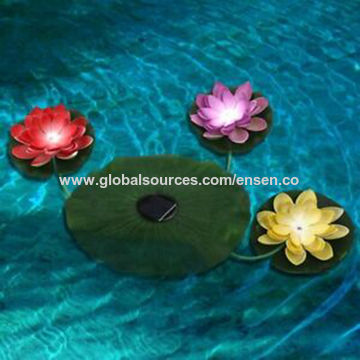 China Floating Lily Solar Light on Global Sources,Floating lily solar ...