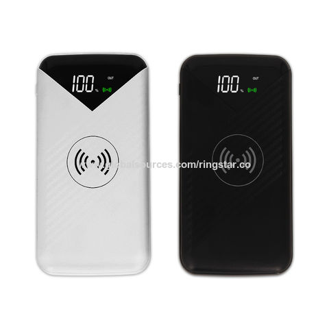 China 10000mAh Wireless Power Bank with 2 in 1 wireless charging USB ...