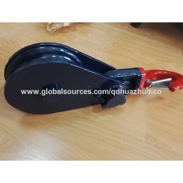 China US type pulley block with hook , H418 type on Global Sources,US ...