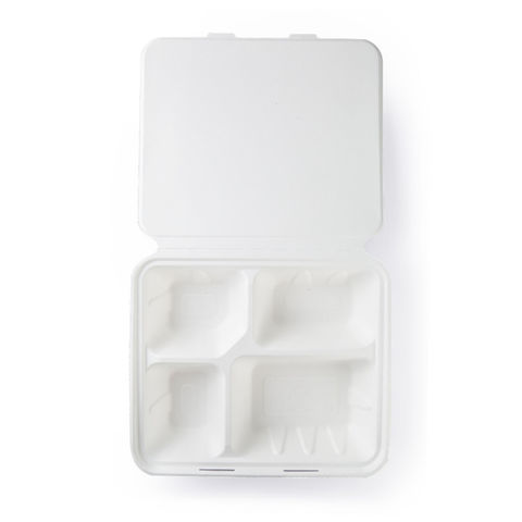 China Disposable packaging tableware box Conjoined lunch packing box ...