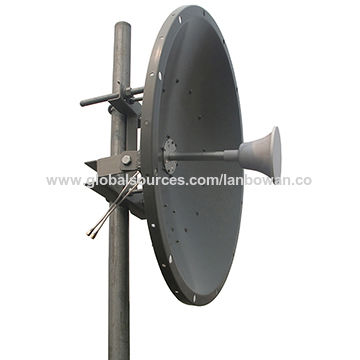 China WiMax 3.3-3.8GHz 28dBi mimo dual polarization outdoor wifi Dish ...