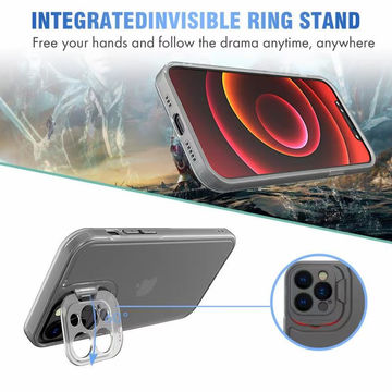 China 2021New arrival invisible Camera hole bracket TPU+PC mobile phone ...