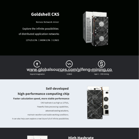China Brand new Goldshell CK5 in Stock ready to ship CKB miner on ...