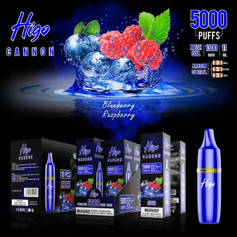 China New Design Higo Cannon 5000 Puffs Electronic Cigarette Disposable ...