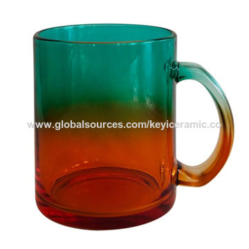 ChinaWholesale quality grade two-color regular transparent glass cups ...