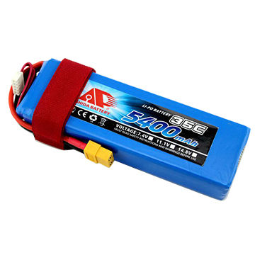 China 5400mAh 35C 11.1V Lithium Polymer Battery for RC Airplane on ...