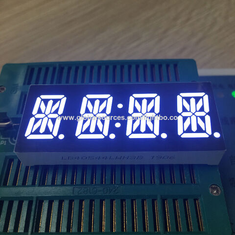 China Ultra bright white four digit 0.54 inch 14 segment LED display ...