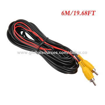 China RCA extension cable for Car Backup Rear View Camera on Global ...