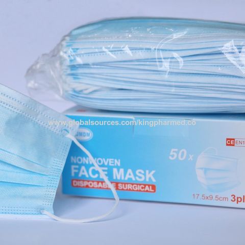 China High quality Non woven 3ply Disposable Face Mask Earloop Face ...