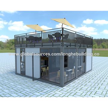 China Hot selling Galvanised Steel Structure Outdoor Coffee Shop Design ...