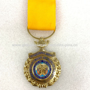 China Military medals,badge, with lapel pin, metal medal with ribbon on ...