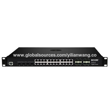 China 16 Port 10/100/1000M + 8 Combo + 4 SFP Managed ethernet switch ...