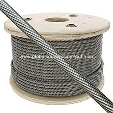 China 18X7+ FC/IWS no spinning steel wire rope, ungalvanized or ...