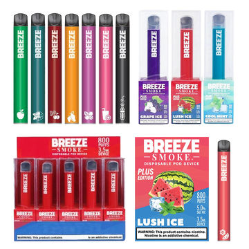 China 800 Puff Vaporizer Breeze Plus Disposable Vape Pen In Stock ...