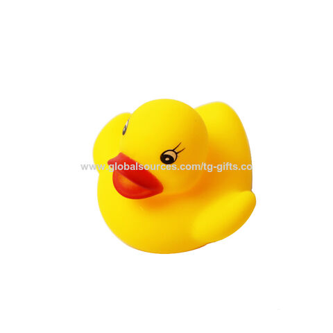China Mini Yellow Rubber duck Bath toy Sound Floating Ducks for baby on ...