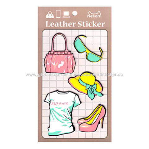 ChinaSelf adhesive PU leather sticker for clothes shoes bags with high ...