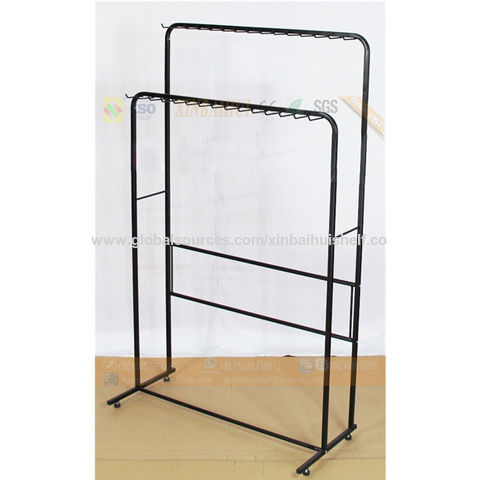 China Clothes Rack with two rails and hooks, also your customized ...