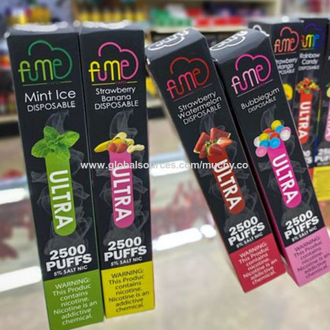 China Disposable Fume Vapes 2500 puffs Fume ultra disposable ecigs on ...